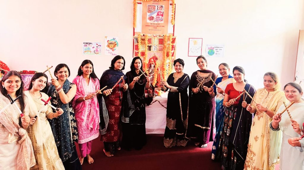 Navratri celebrations at Arya College Girls Section - Arya College Ludhiana